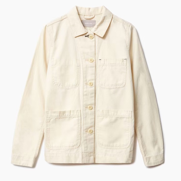Everlane | Jackets & Coats | Everlane The Chore Jacket In Ivory Jean ...